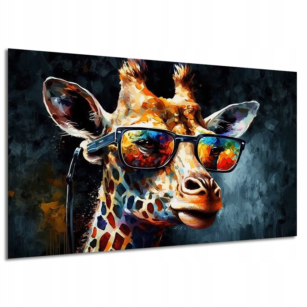 "Žirafa pop art" 120cm x 80cm paveikslas ant drobės | Ispudingai.lt