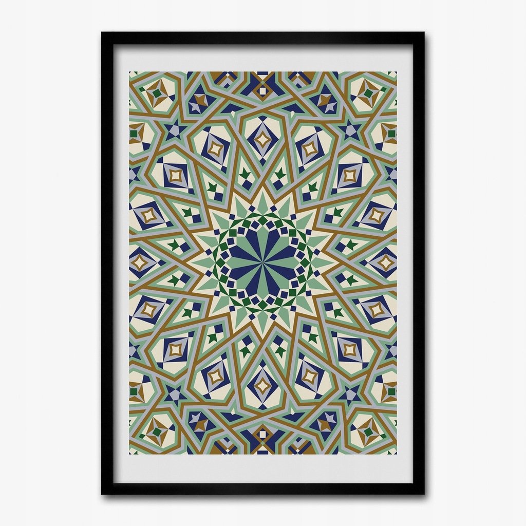 Plakatas su rėmeliu Mandala 100x70cm | Ispudingai.lt