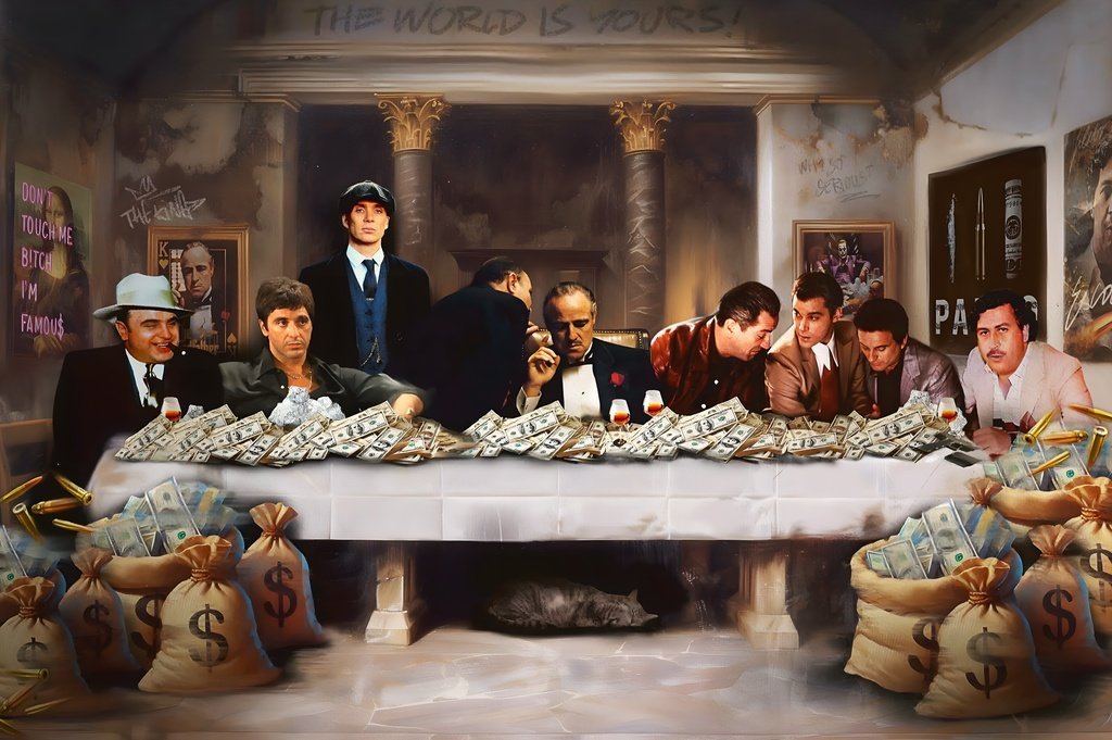 "Last Mafia Supper" paveikslas ant drobės | Ispudingai.lt