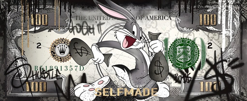 "Selfmade Bunny Bill" paveikslas ant drobės | Ispudingai.lt